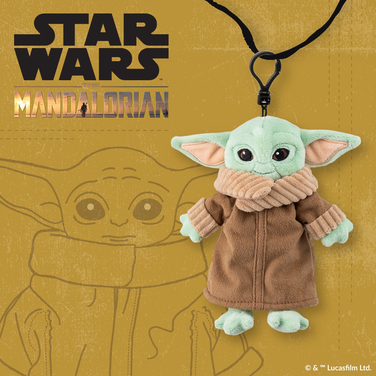 Scentsy Star Wars Buddy Clips - Baby Yoda, C-P30 & R2D2
